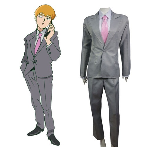 Mob Psycho 100 Arataka Reigen Suits Uniform Outfit Anime Cosplay ...