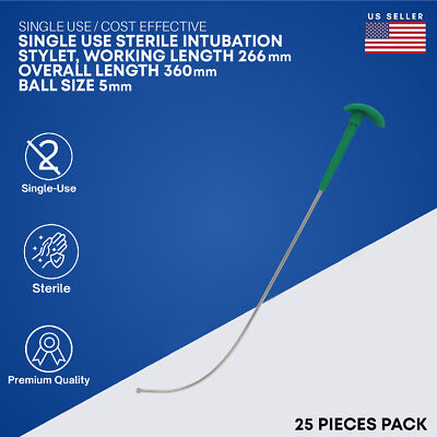 Stylet Intubation Stylet Single Use Sterile Intubation Stylet – 25 Pcs ...