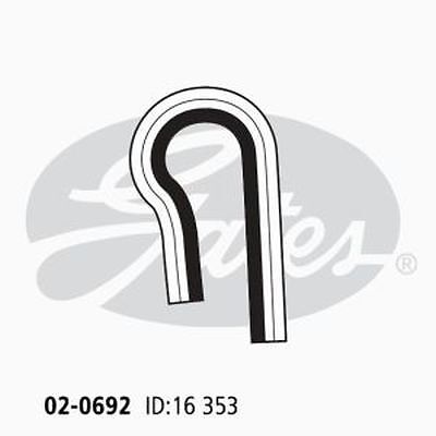 Gates Heater Hose 02-0692 fits Honda CRX EH, EG 1.6 i VTi (EG2) | eBay