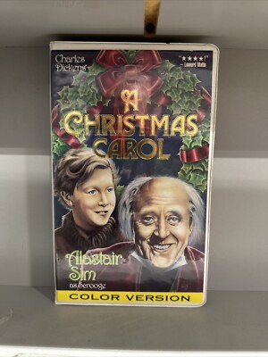 A Christmas Carol (VHS, 1994) Alastair Sim, Kathleen Harrison, Clifford ...