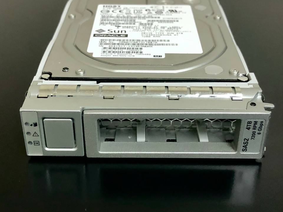 7066824 Sun Oracle 4TB 7.2K SAS 6G 3.5" Hard Drive 7065489 W/ TRAY | eBay