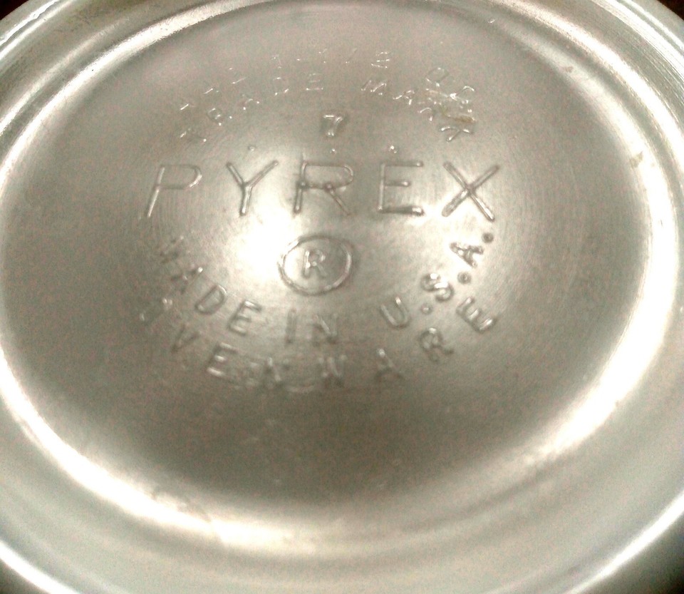 Pyrex Gold Butterfly #442 1.5 Qt Bowl, #471 1 Pt Casserole, No Lid, Pre ...