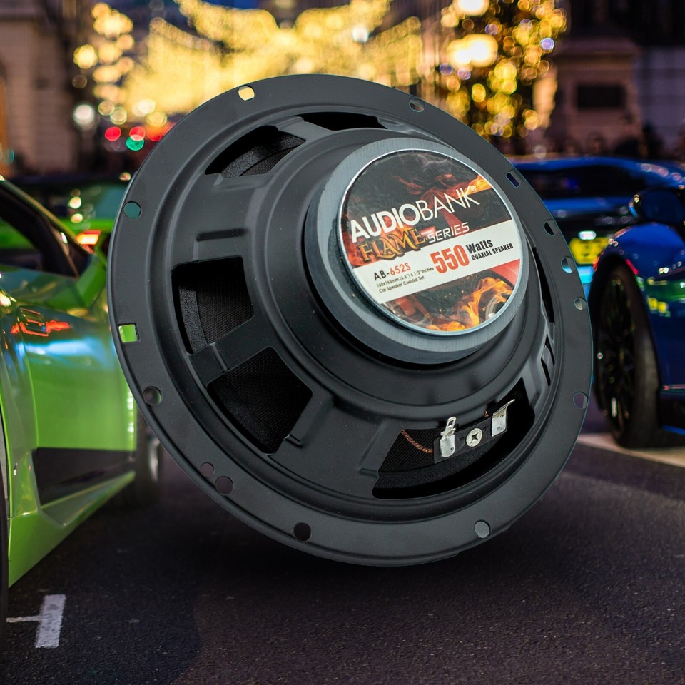 4x Audiobank 6.5" 1100 Watt Max Power 2-Way Car Audio Stereo Coaxial ...