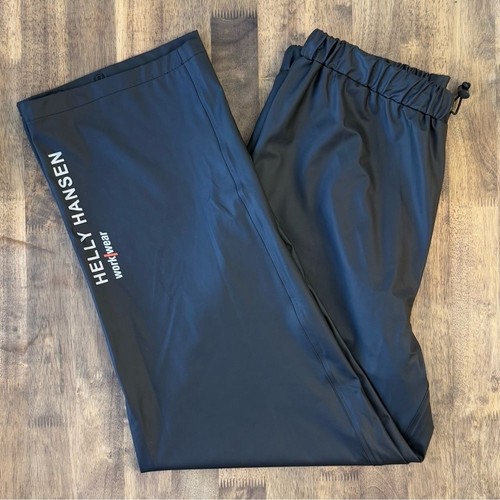 Helly-Hansen Men's Workwear Voss Waterproof Rain Shell Pant Black Size ...