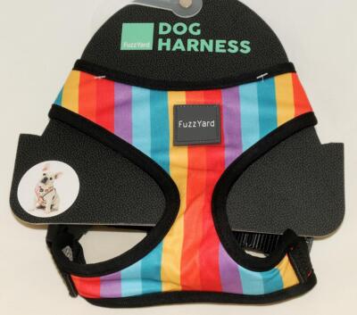 FUZZYARD - Fuzz Yard - Colorful RAINBOW PRIDE - Comfy DOG HARNESS sz L ...