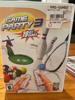 Game Party 3 CIB (Nintendo Wii, 2009) Complete Minigame Classic ...
