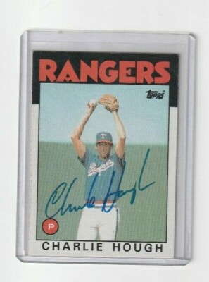 1986 CHARLIE HOUGH TOPPS SIGNED AUTOGRAPHED CARD REAL DEAL RANGERS | eBay
