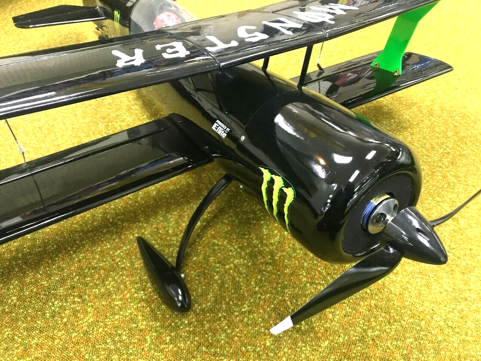 42" Pitts Model 12 RC Biplane Monster Energy Receiver Ready Bipe. Great ...