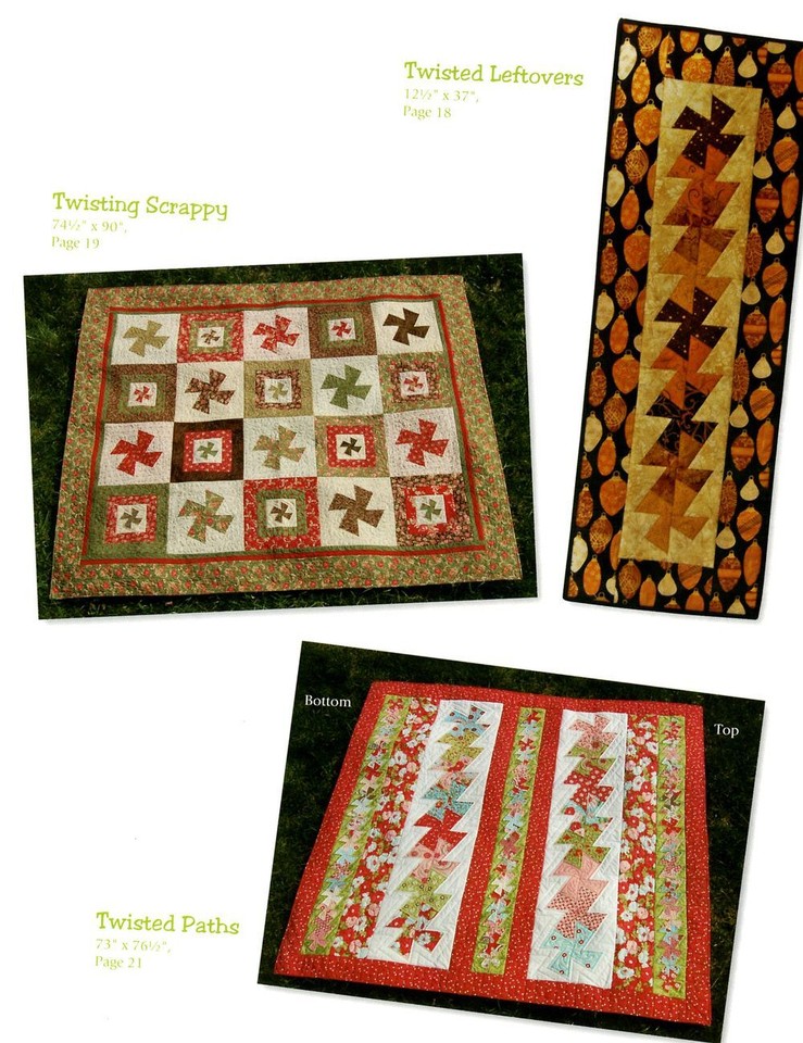 Let's Twist Again Quilt Pattern Book by Marsha Bergren for Twister ...