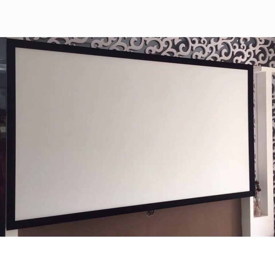 135 Inch Fixed Aluminum Frame Projector Screen Home Theatre HD TV ...