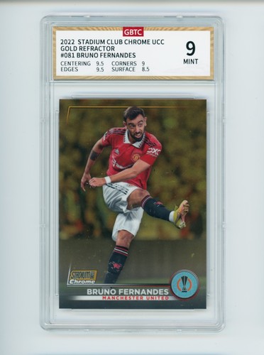2022-23 Bruno Fernandes Topps Stadium Club Chrome Gold Refractor 11/50 ...