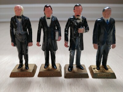 Choose VINTAG MARX PRESIDENTS HARD PLASTIC FIGURE Van Buren and Lincoln ...