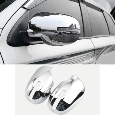Chrome Side Mirrors Rearview Cover Trim 2pcs For Mitsubishi Outlander ...