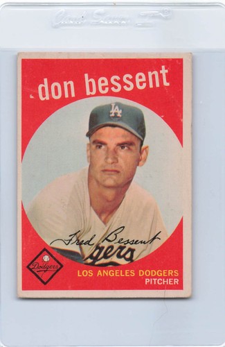 1959 Topps #71 Don Bessent Dodgers VG/EX *6641 | eBay