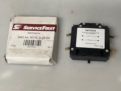 Service First SWT03534 Auxiliary Switch 1NO/1NC 20A-60A | eBay