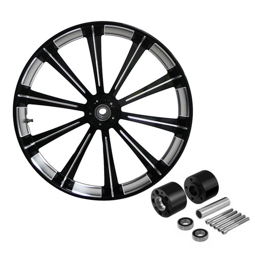 21" Front Wheel Rim Dual Disc Hub Aluminum For Harley Softail Touring ...