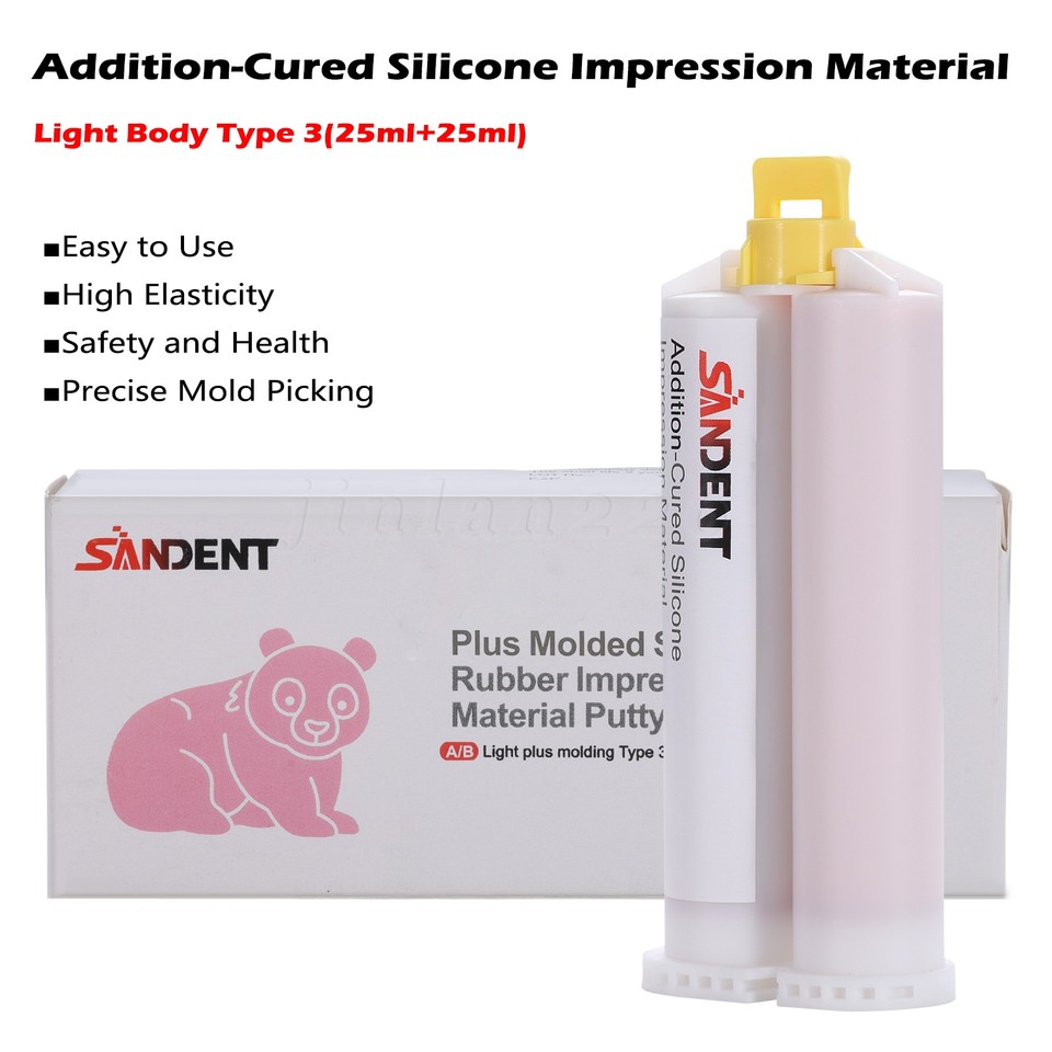 Dental Impression Material VPS Light Body Fast Set (4 Cartridge ) PVS ...