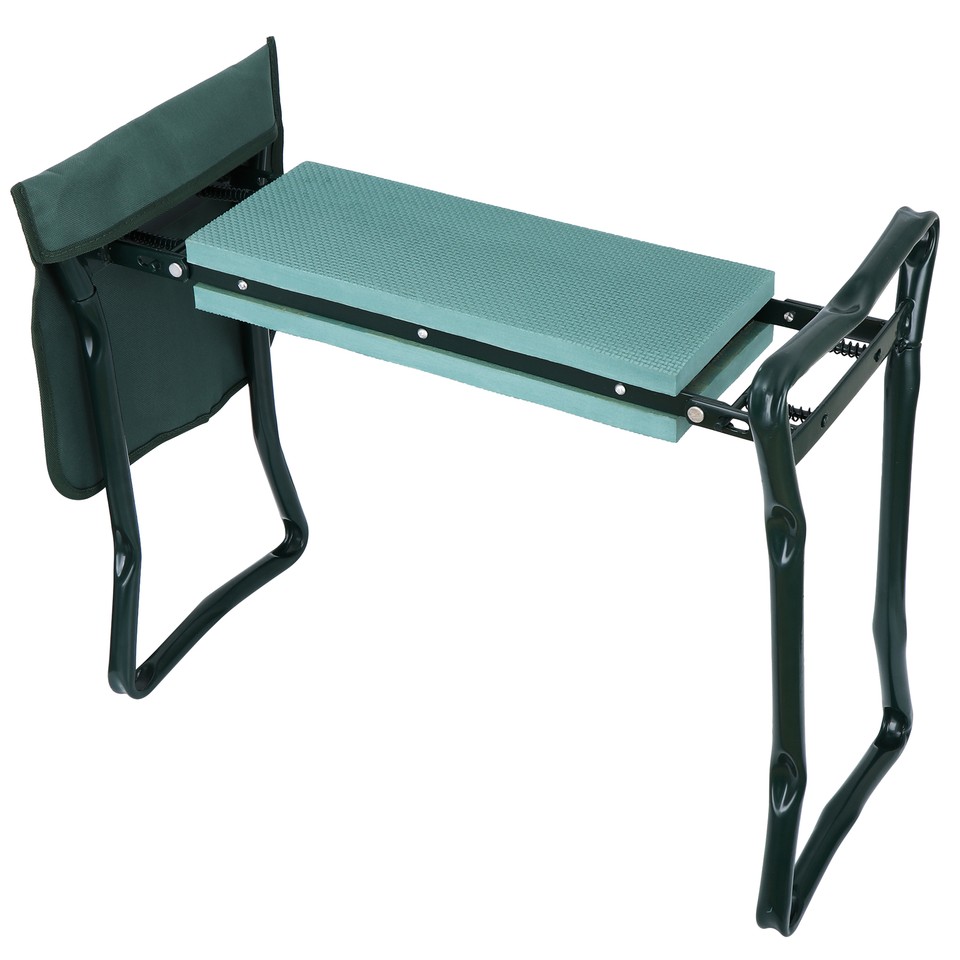 4 PCS Garden Kneeler Bench with Soft Seat and Stool Pouch Green ...