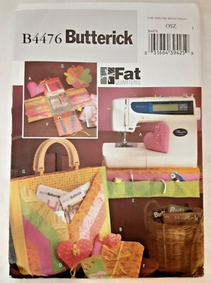 Butterick Pattern 4476 Fat Quarters Sewing Accessories Projects B4476 ...