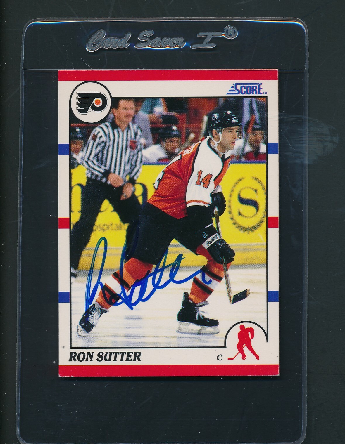 1990/91 Score #153 Ron Sutter Flyers Signed Auto *B1509 | eBay
