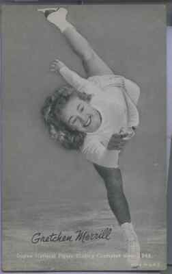 1948-9 Exhibit Card Gretchen Merrill Figure Skating Champion | eBay