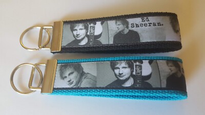 Ed Sheeran inspired 6" Keychain Key Fob Wrist Strap Ring Rock Music ...