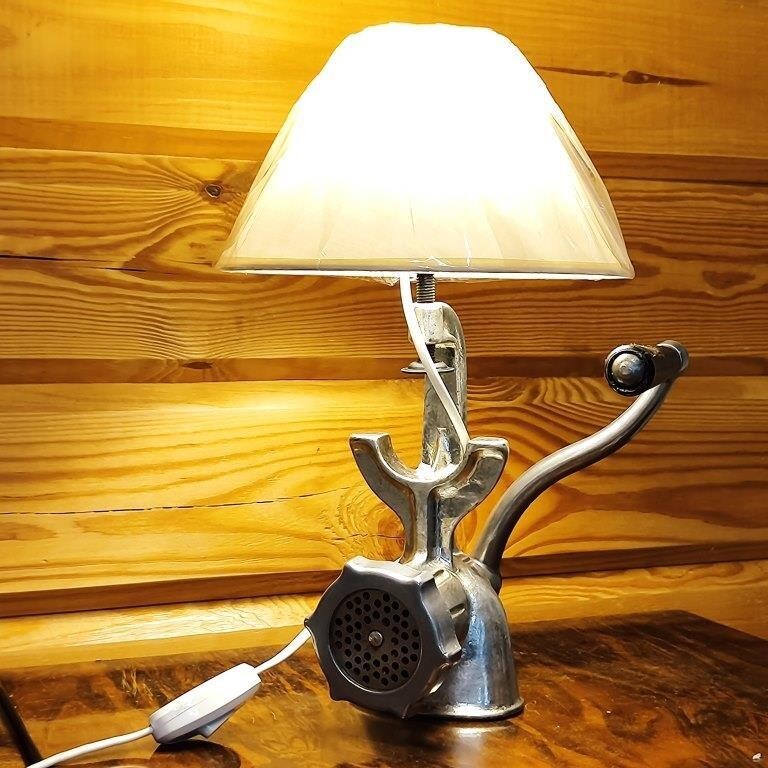 Soviet Retro Table Lamp USSR Meat grinder. Vintage Loft Lantern, 1988 ...