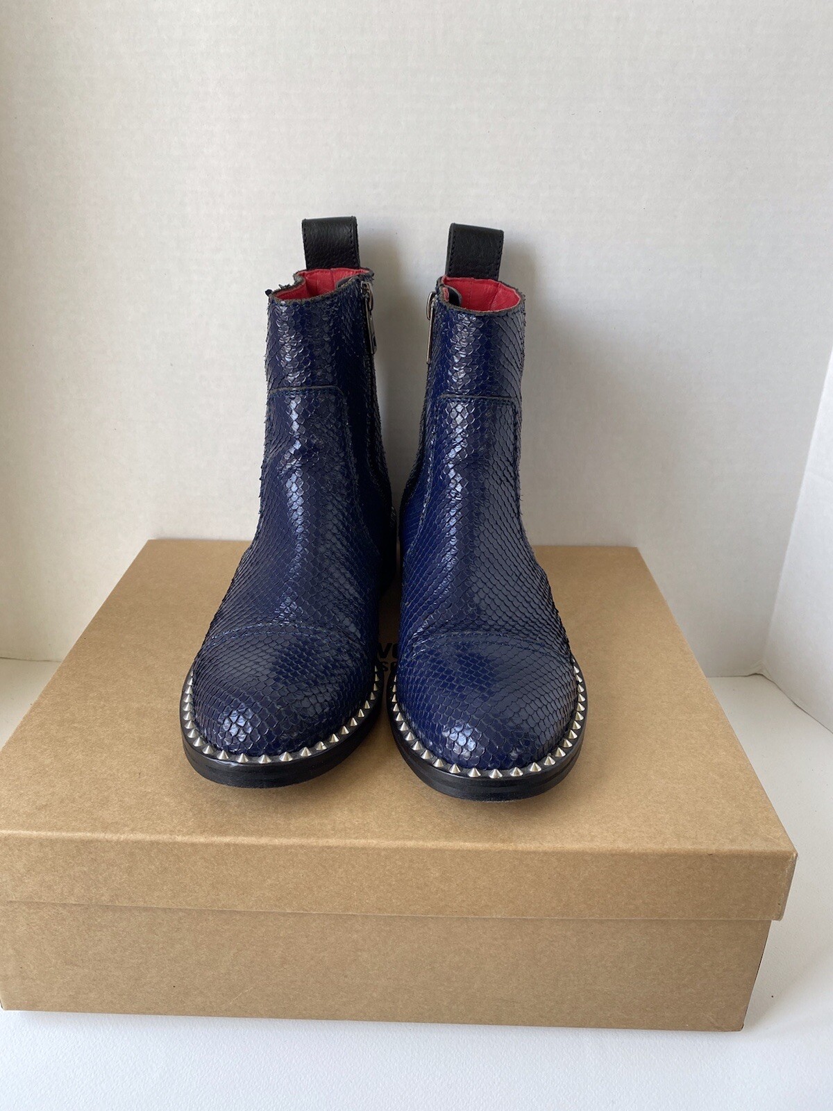 Zadig and Voltaire Blue Marine Empress Keith Boots Si… - Gem