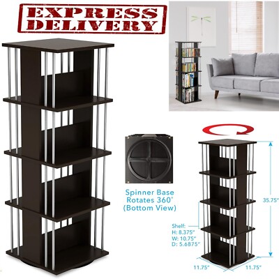 DVD Media Rack 216 CD Rotating Storage Cabinet Rack Shelf Stand ...
