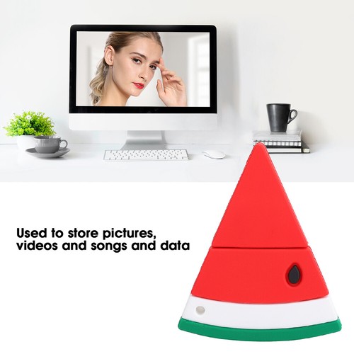 Cartoon U Disk PVC Small USB Watermelon Pattern Flash Pen Drive Cute ...