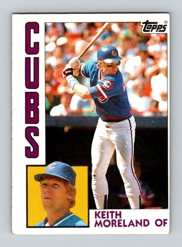 1984 Topps Baseball Card #23 Keith Moreland Chicago Cubs Outfield | eBay