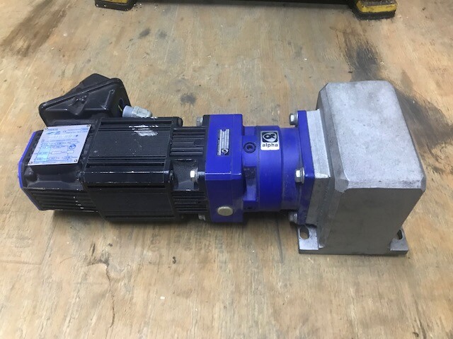 Servo Motor, Phase-Motion UL503, 4.2Nm, 2.9A, with Alpha SP100 Gearbox ...