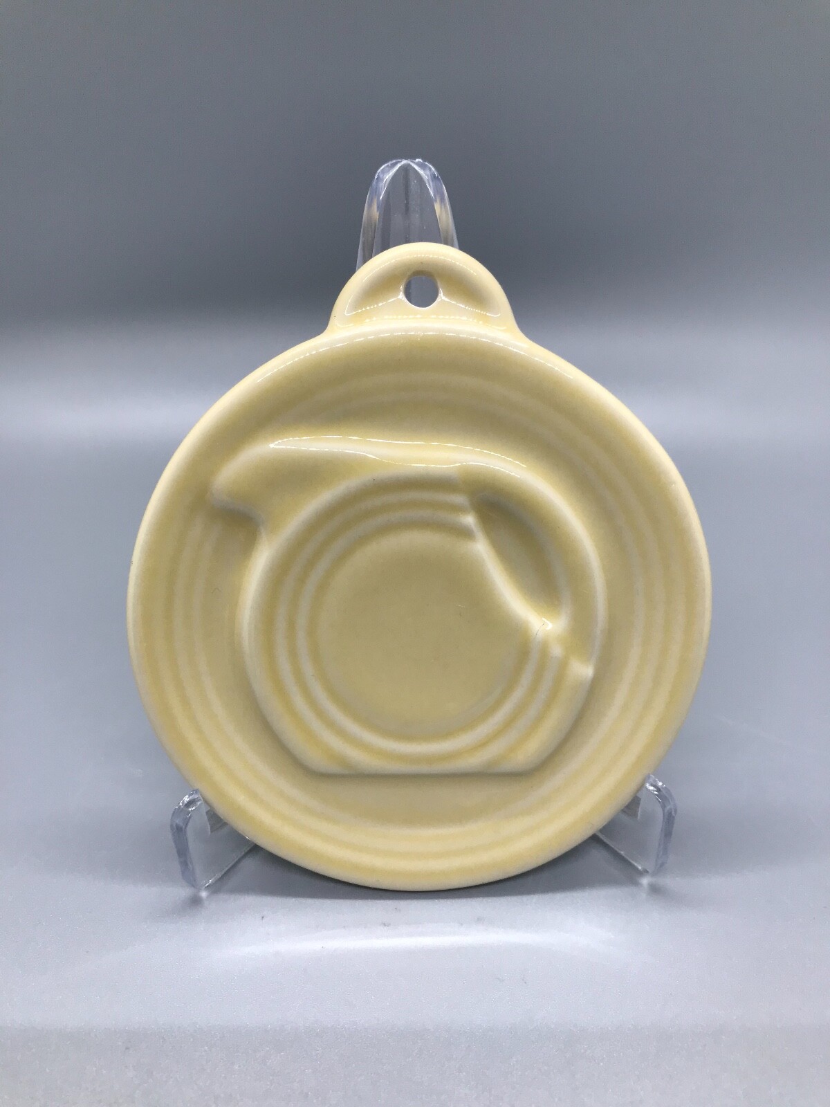 Fiesta Embossed Disc Pitcher Ornament in Ivory | Fiestaware HLCCA ...