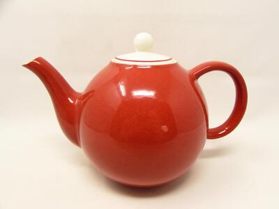 Spa Rust by Pagnossin Tea Pot Rust Rim Dark Rust Trim White Inside | eBay