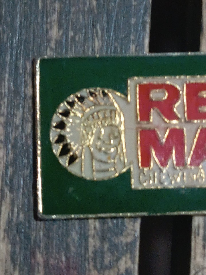 Vintage RED MAN Chewing Tobacco Enamel Lapel Or Hat Pin Indian Head ...