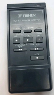 Original Fisher RVR-820 Remote Control FVH815 FVH820 | eBay