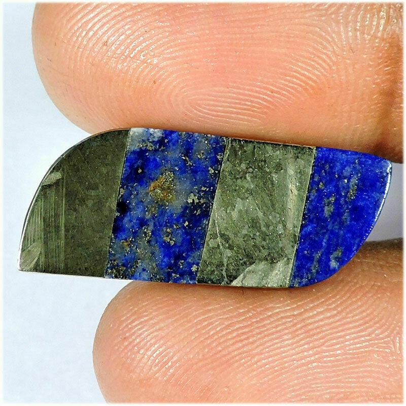 14.45Cts Natural Pyrite & Lazuli Fancy Cabochon Chess Board Loose ...