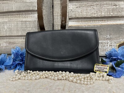 COACH Vintage Sterling Leather Clutch 9945 Deep Blue Made in USA!🇺🇸 | eBay