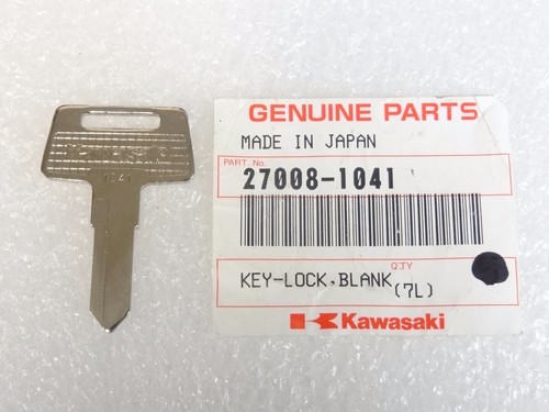 Kawasaki NOS NEW 27008-1041 Blank Lock Key AR KEF KLF KRF KSF KSV KVF ...