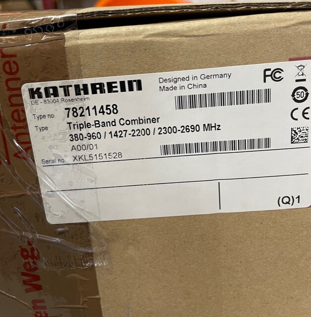 NEW Kathrein 78211458 Triple Band Combiner | eBay