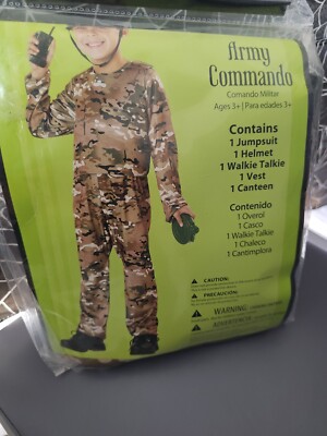 NEW Boys Size Small (6) Army Commando Costume | eBay
