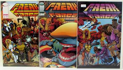 Freak Force Lot of 3 #1,2,3 Image Comics (1994) 1st Series 1st Print ...