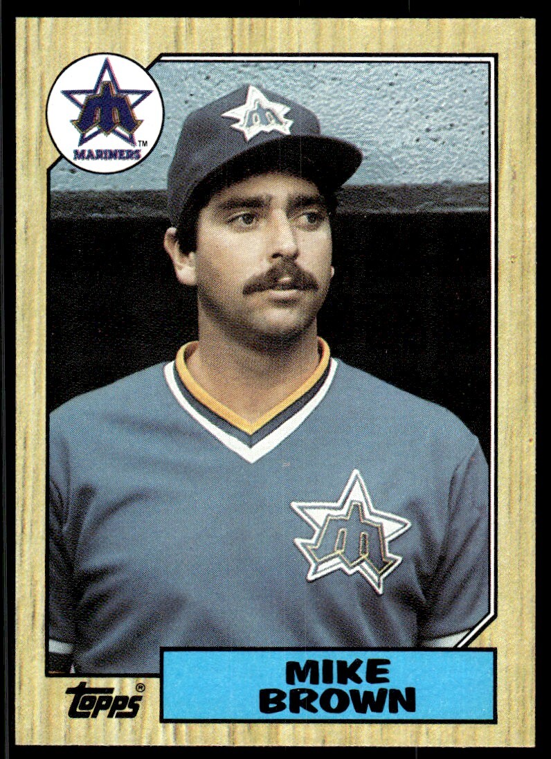 1987 Topps Baseball Card Mike Brown Seattle Mariners #271 | eBay