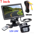 7" Monitor+24v/12v CCD IR Reversing Camera Car Caravan Truck Night ...