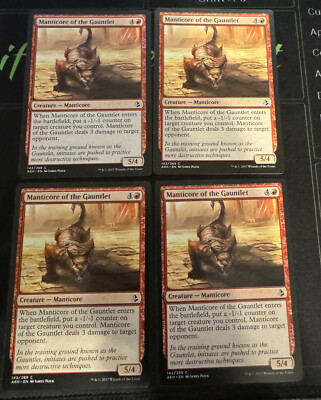 Manticore of the Gauntlet x4 Amonkhet Magic the Gathering MTG | eBay