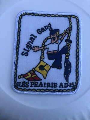 USS Prairie AD 15 Patch Signal Gang Navy Ship Military | eBay