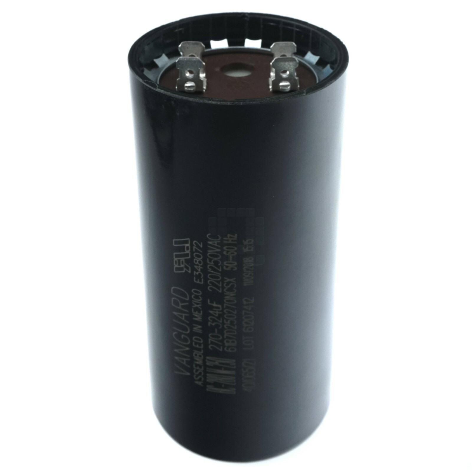 Vanguard BC-280M-250 Electric Motor Start Capacitor, 270-324 uF, 220 ...
