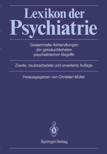 Lexikon der Psychiatrie by C. Müller (2012, Trade Paperback) for sale ...