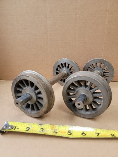 Pair live steam railroad locomotive lead truck wheel sets | eBay