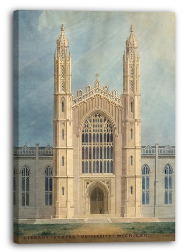 Tela/Cornice Alexander Jackson Davis - Biblioteca e cappella ...